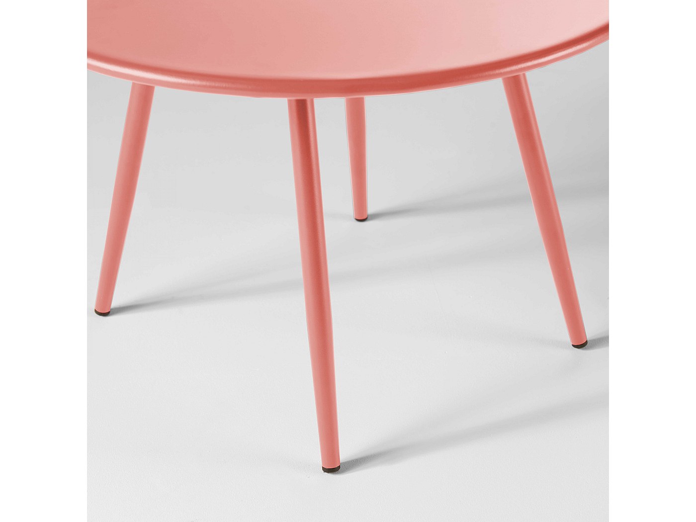 Table basse ronde en métal argile 40 cm