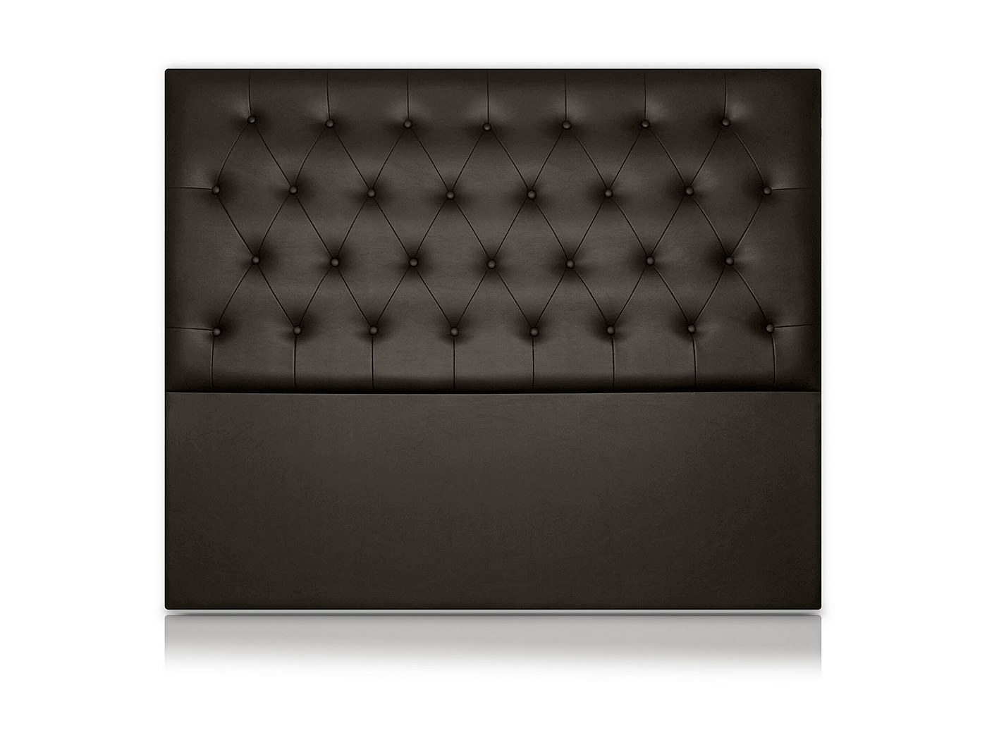 Cabecero Afrodita Tapizado en Polipiel Choco de SonnoMattress 115X120x8cm