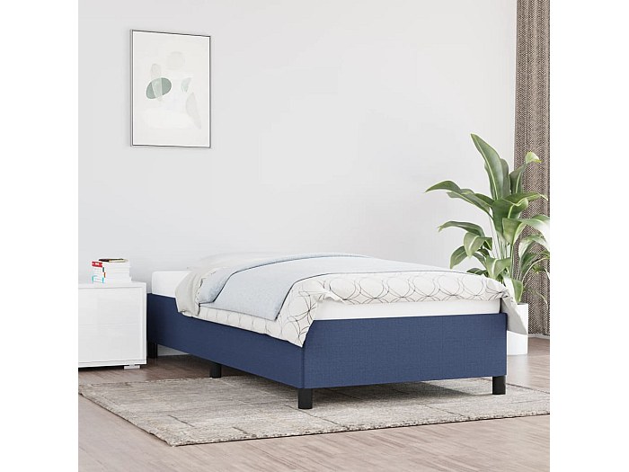 Letto singolo Blu 90x190 cm in Tessuto CFW356923