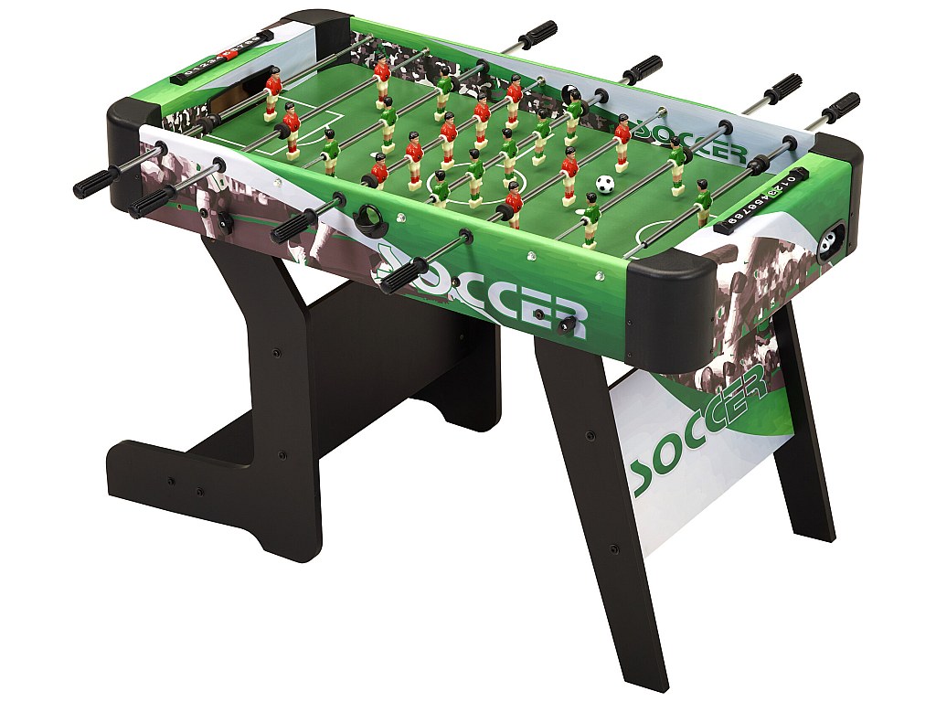 Table de baby foot d'intérieur pliable - 22 figurines | 3 balles ...