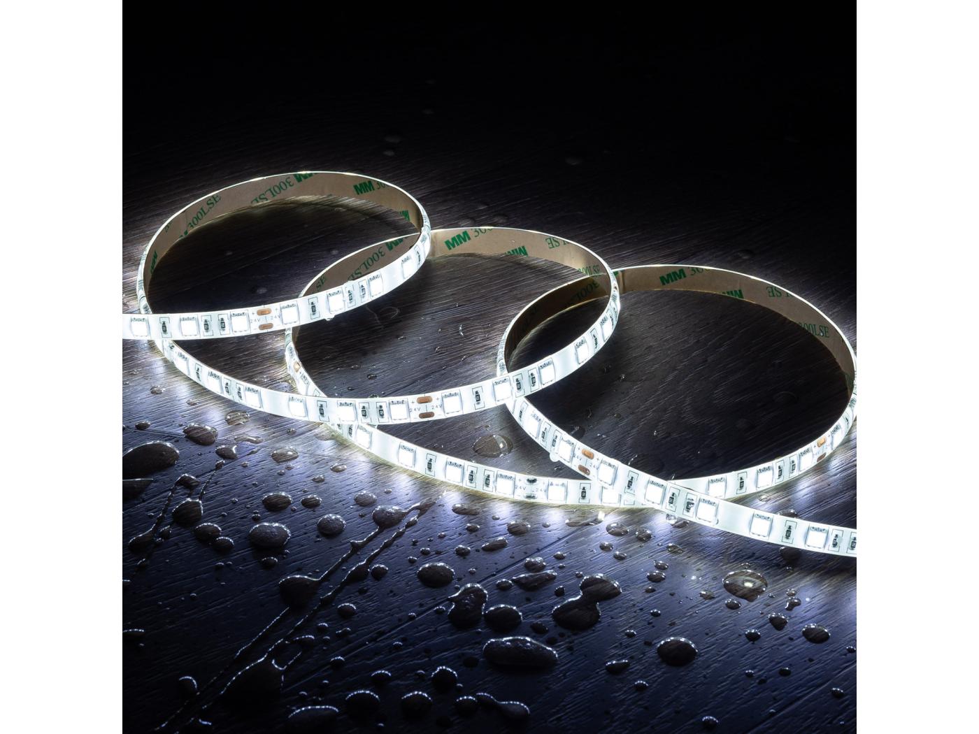 Ledkia Ruban Led 24v Dc 60led M 2m Ip65 Largeur 10mm Coupe Tous Les 10cm