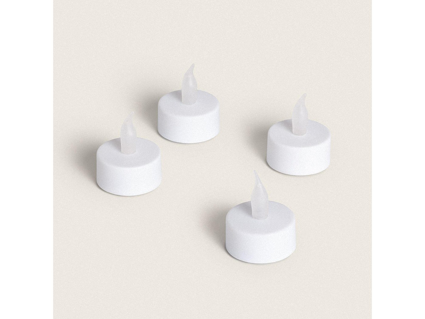 Pack 4 Mini Candele LED a Pile Heviz Bianco