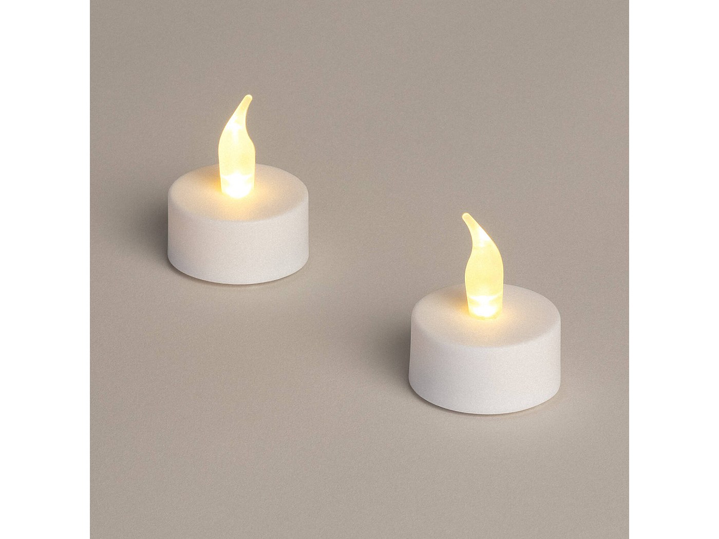 Ledkia Pack 2 Bougies LED Mini à Piles Hobley