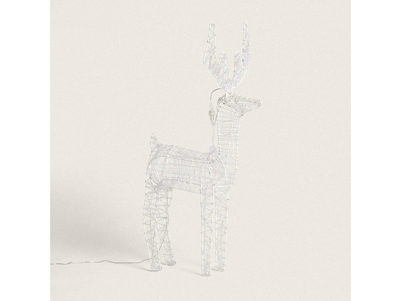 Renne de Noël LED Extérieur 80 cm Vixen Blanc Froid 6000K