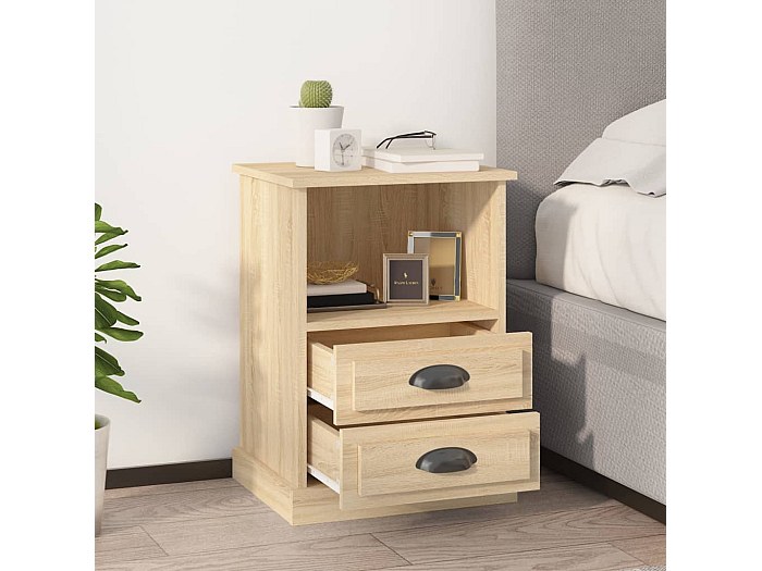 2 pz Comodini Rovere Sonoma 43x36x60 cm CFW619093