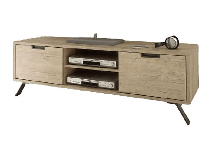 Mobile TV 156cm, 2 porte, collezione SHOW, colore rovere chiaro