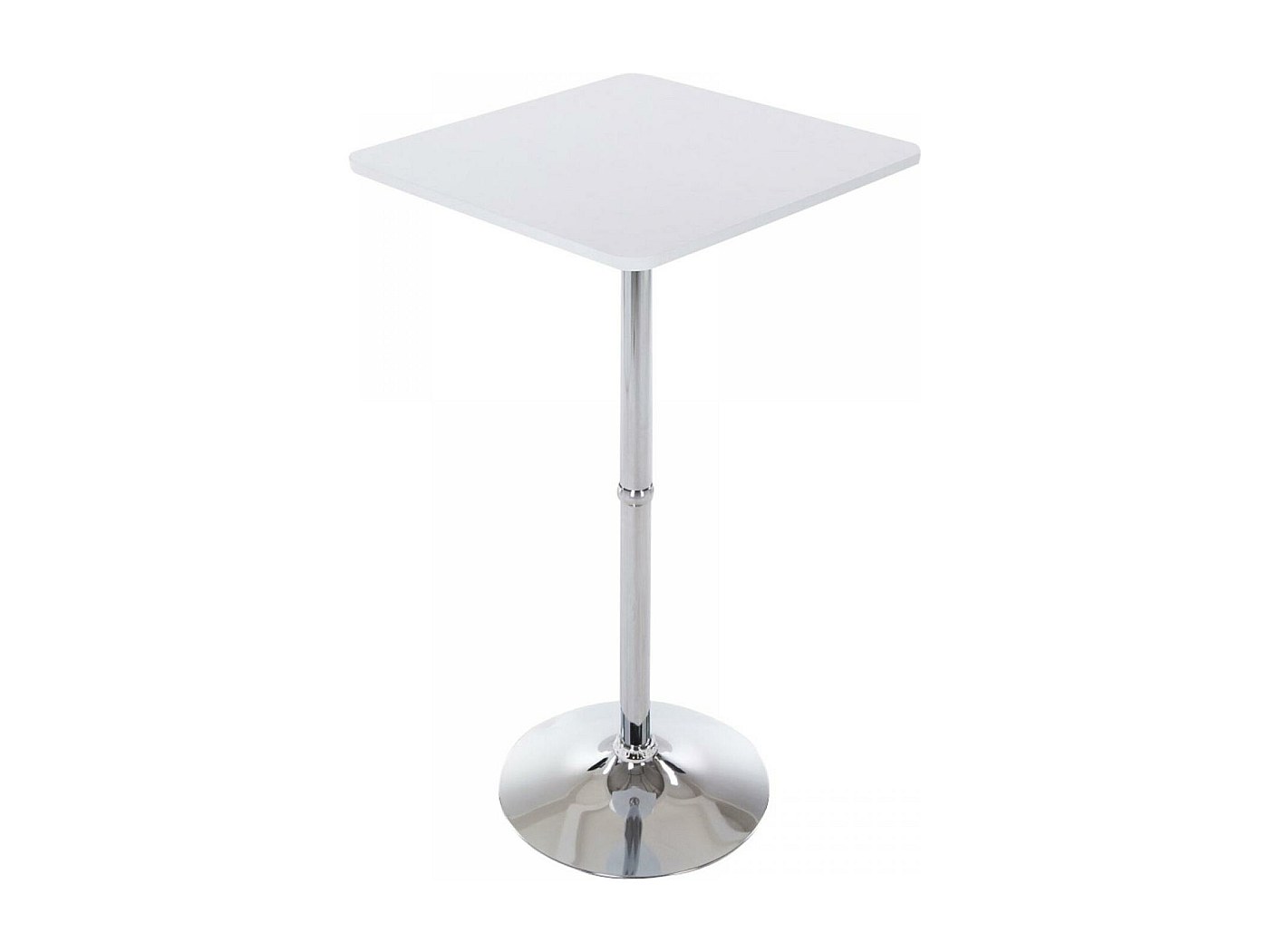 Tavolo alto - angolare - Legno - 60 x 60 cm - bianco - eckig