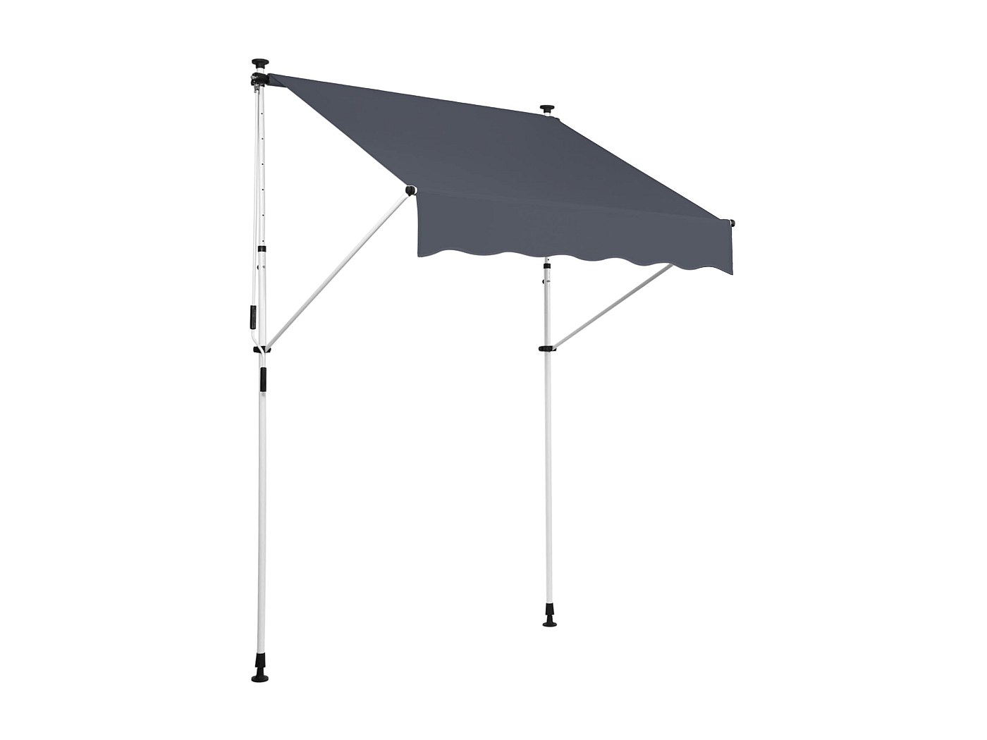 Markise - Stoff - 400 x 120cm - anthrazit - Westerly