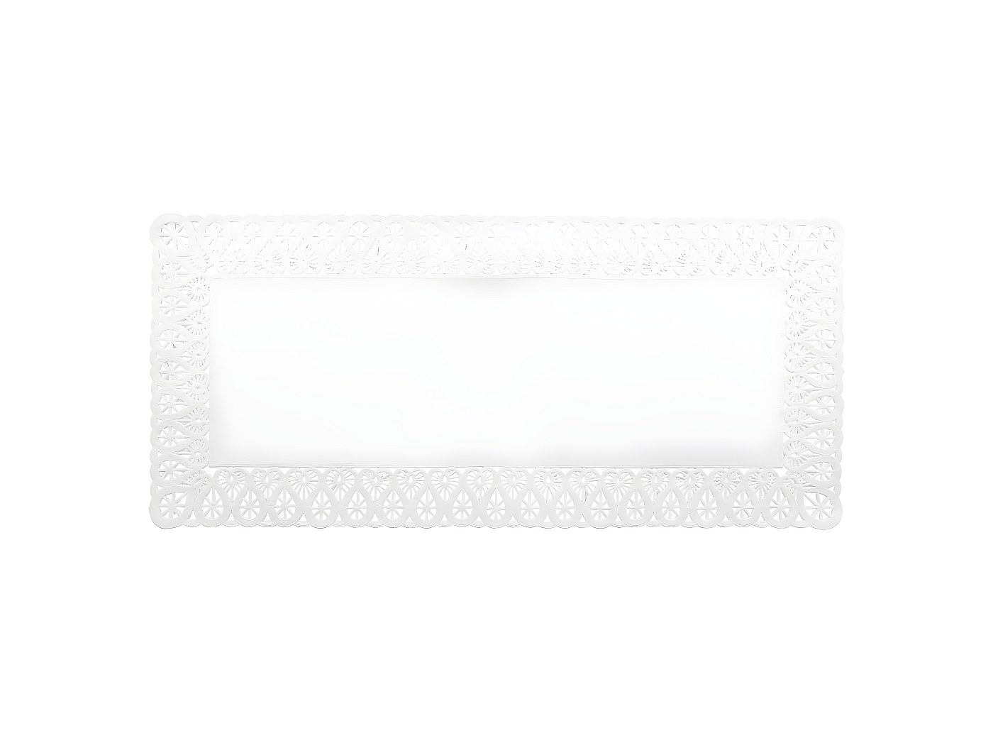 Lot de 15 napperons papier rectangulaires pour cakes Zenker