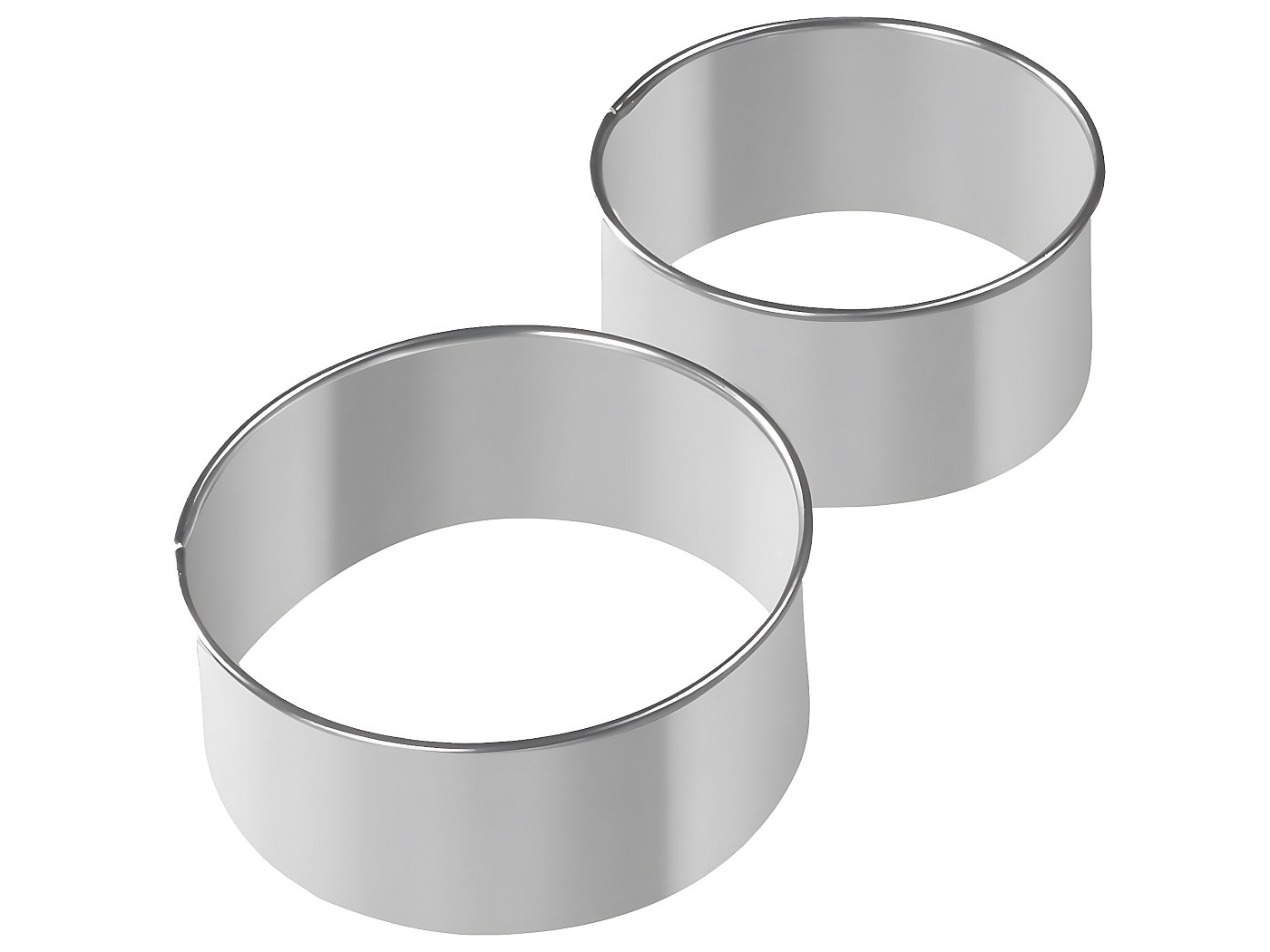 Lot de 2 emporte-pièces ronds pour beignets en inox Zenker Emporte-pièces