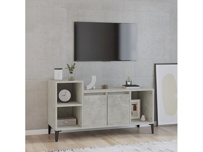 Mobile TV Grigio cemento 100x35x55 cm MDF
