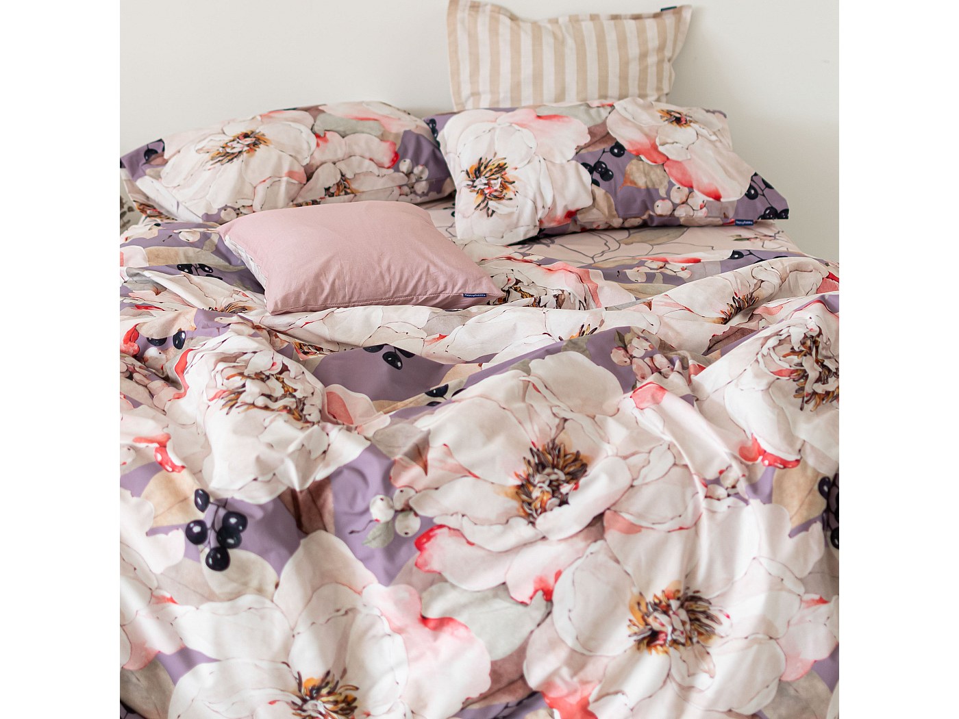 Housse de couette 240x220 cm (Lit 150/160) White peonies