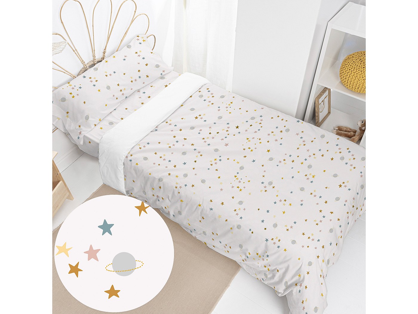 Juego nórdico 2 piezas 180x220 cm (Cama 105) Saturn