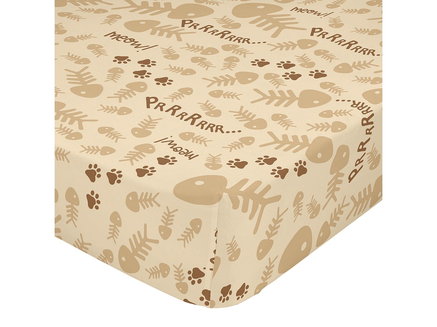 Hoeslaken 60x120x14 cm (Ledikant) Cats