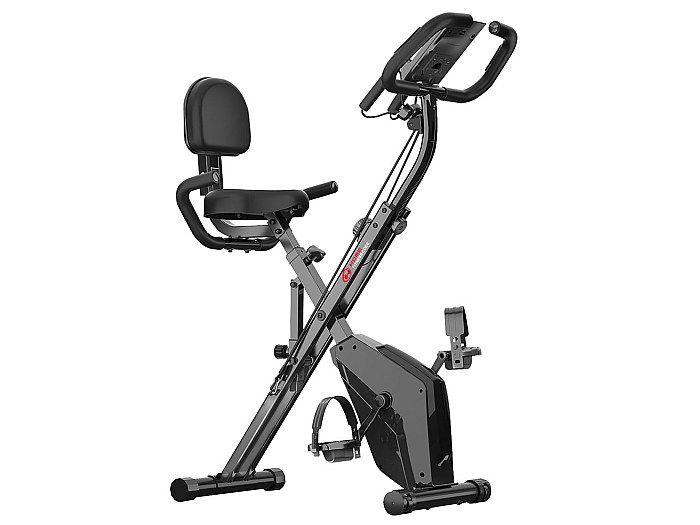 3 In 1 Opvouwbare Hometrainer, Magnetische X-Bike Ligfiets Fitness Bike ...