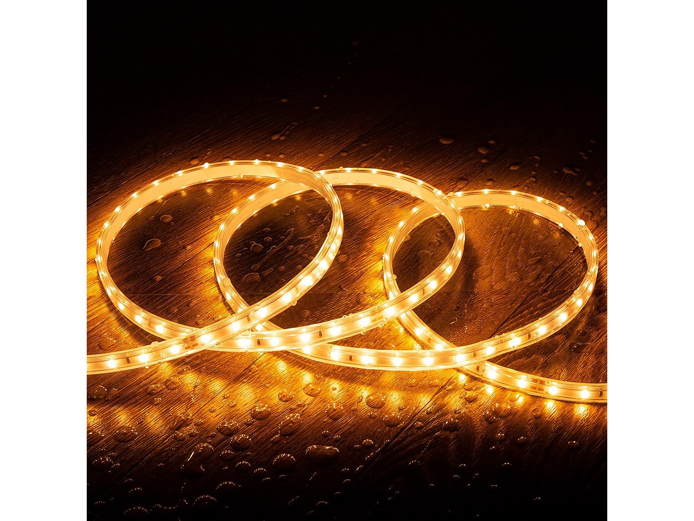 Striscia LED 220V SMD2835 60LED/m Bianco Super Caldo IP65 Larghezza ...