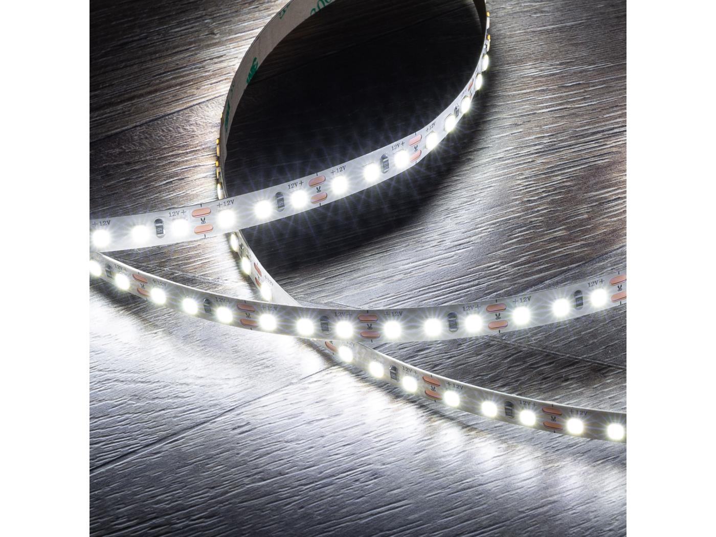 Ledkia Ruban Led 12v Dc Smd2835 120led M 5m Ip20 Largeur 8mm Coupe 5cm