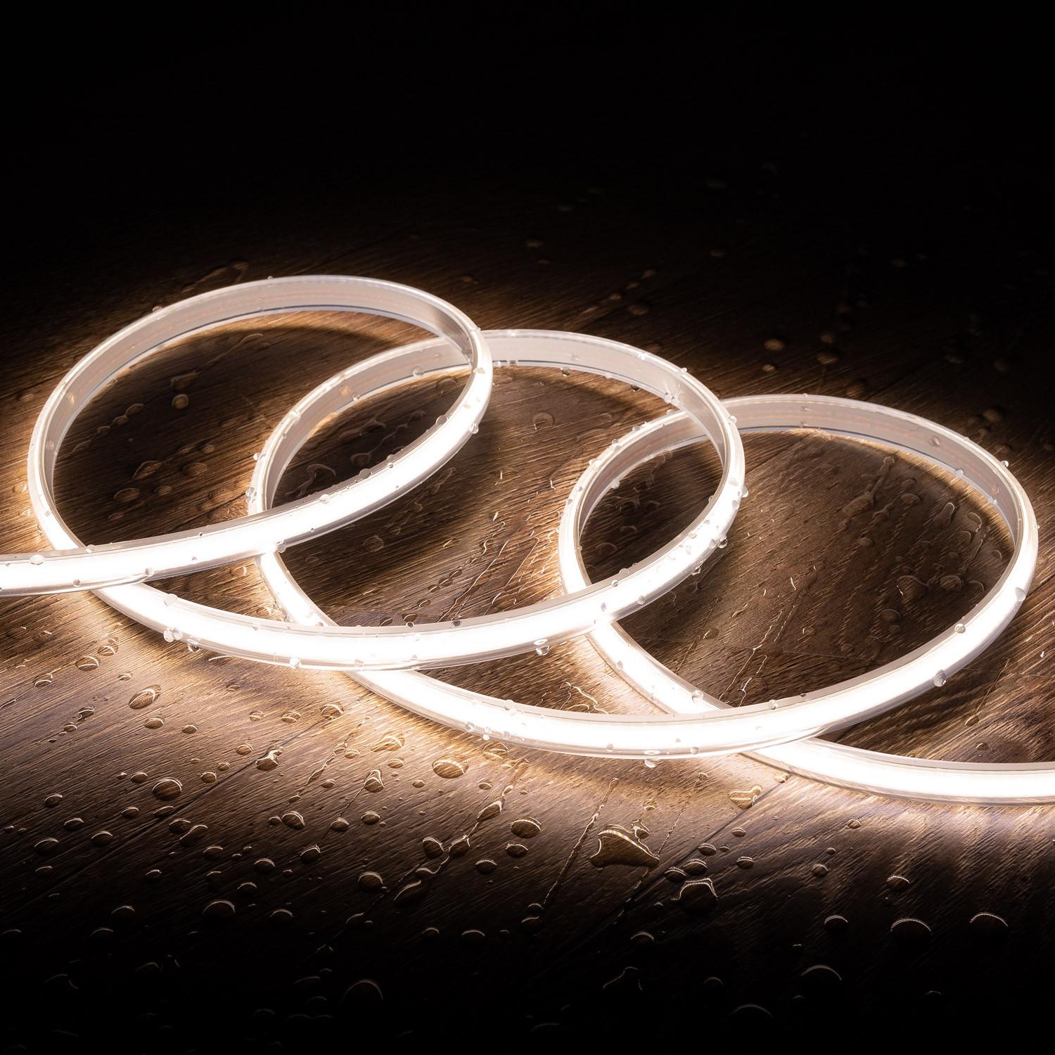 Ledkia Ruban Led Dimmable 220v Cob Auto Redressement 320 Led M 720 Lm M