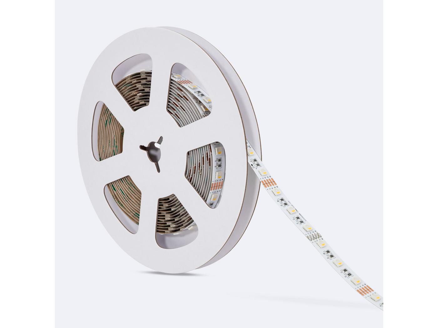 Ledkia Ruban Led Rgbw 12v Dc Smd5050 60led M 5m Ip20 Largeur 12mm Coupe
