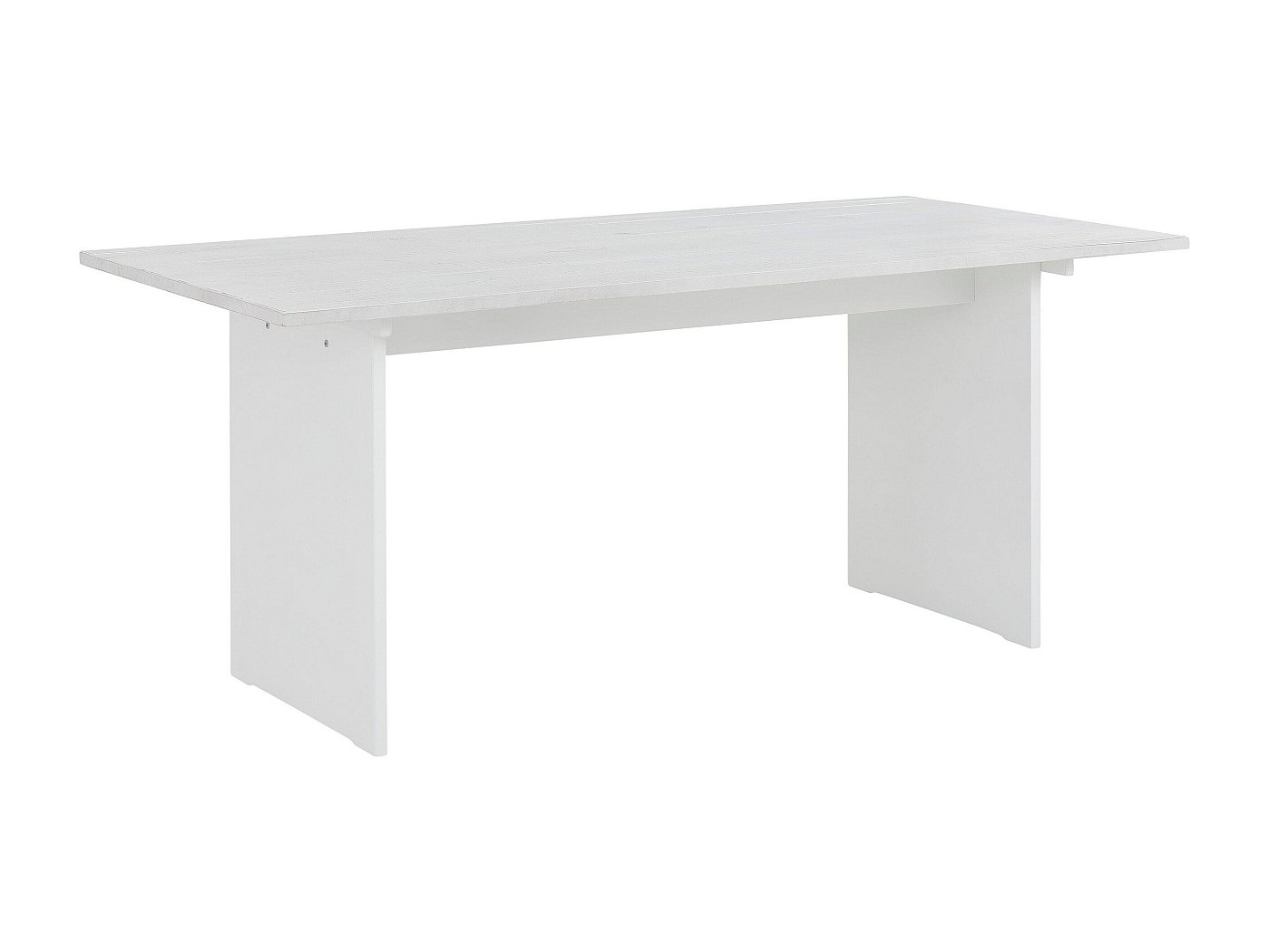 Morgan | Table de repas 180 cm en MDF blanc / Pin