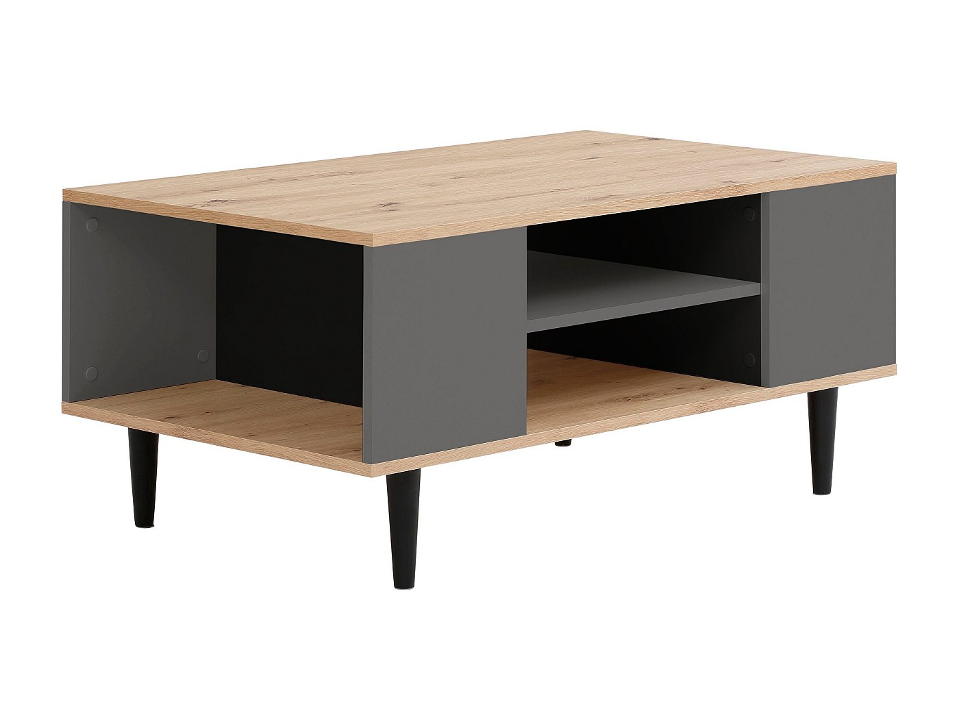 Legro Table Basse En Mdf Gris Chêne