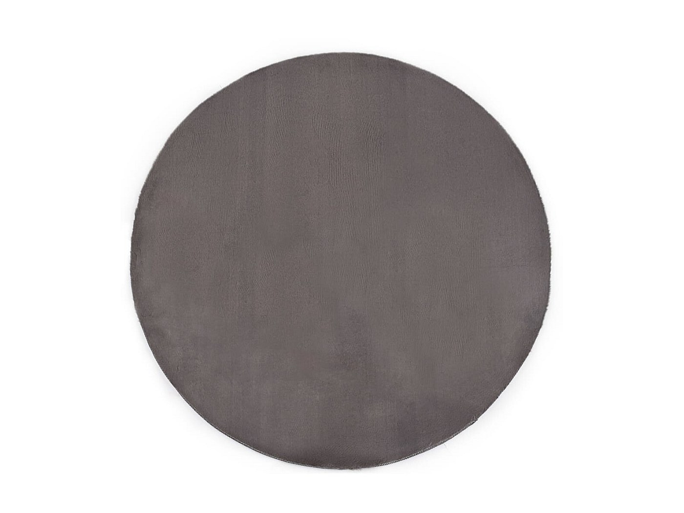 Tapis 160 cm Fausse fourrure de lapin Gris foncé QBH84634