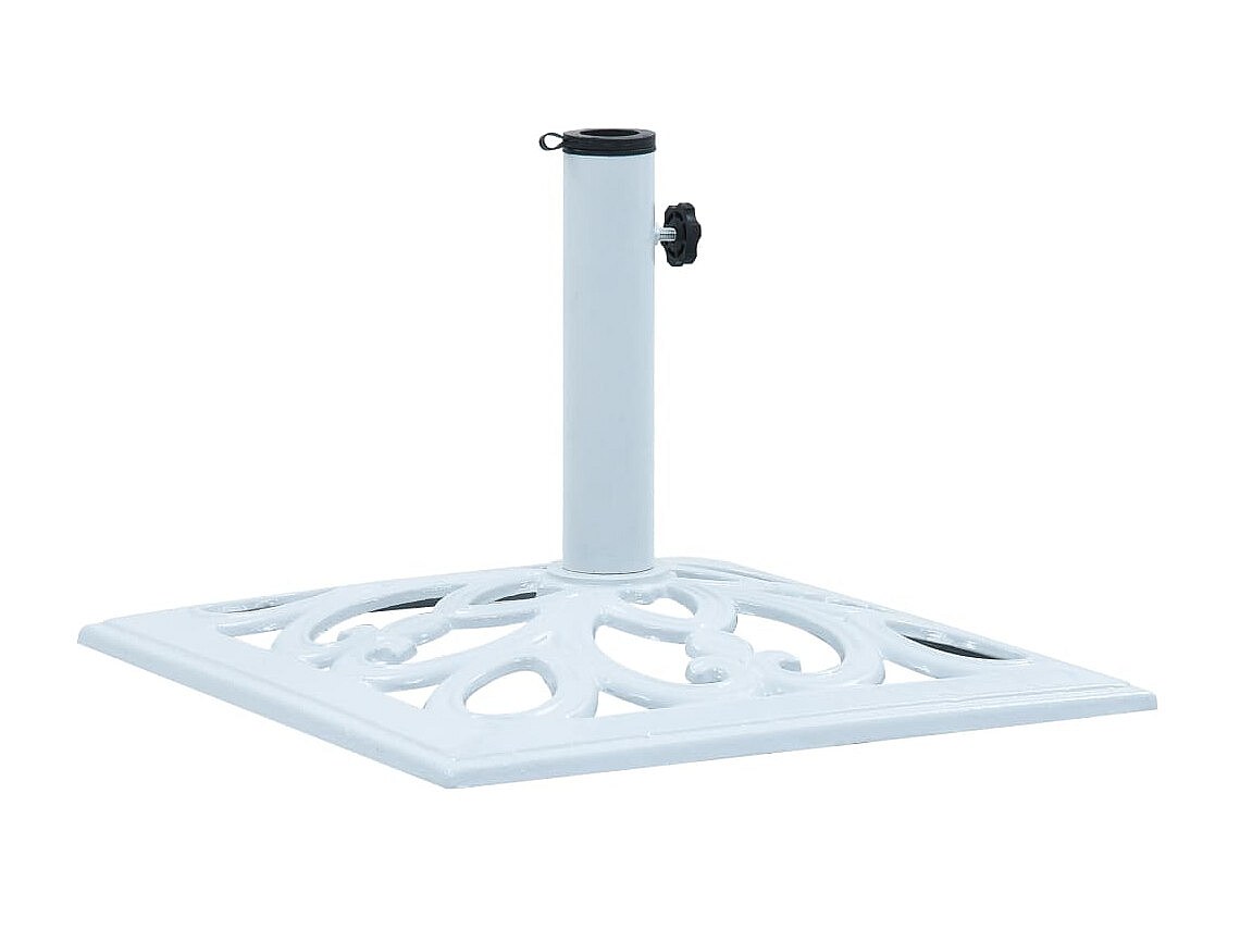 Base para guarda-sol 12 kg 49 cm ferro fundido branco PT818502