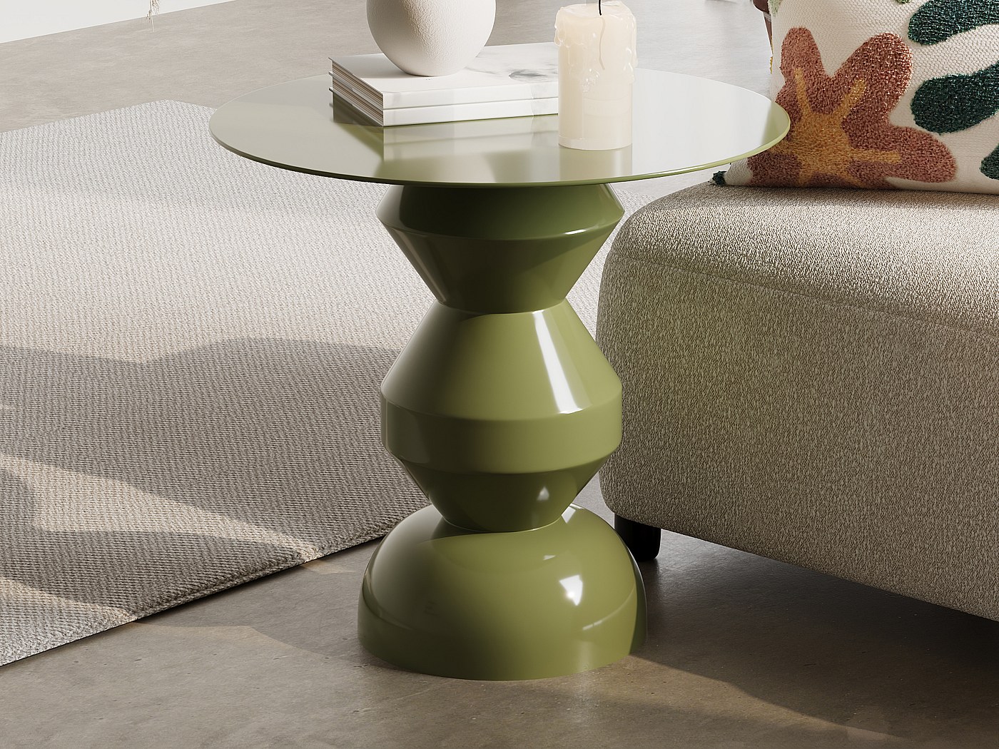 Beistelltisch aus Metall - Khaki - SUPITA jetzt günstig und bequem ...