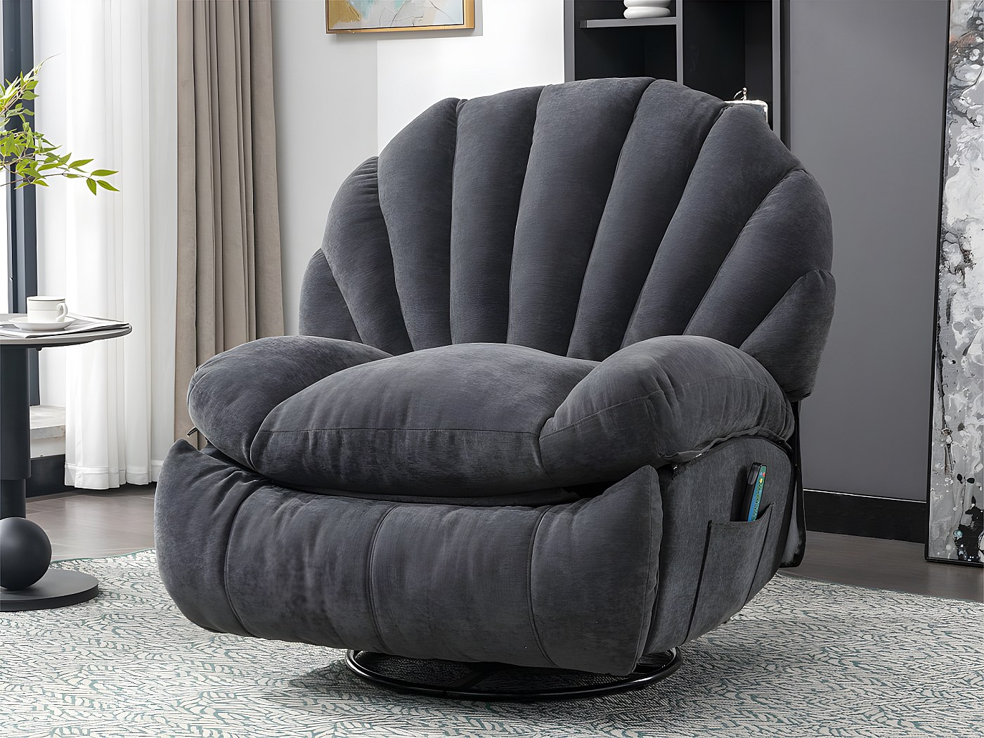 Poltrona relax elettrica, girevole a 360° - con funzione di massaggio ...