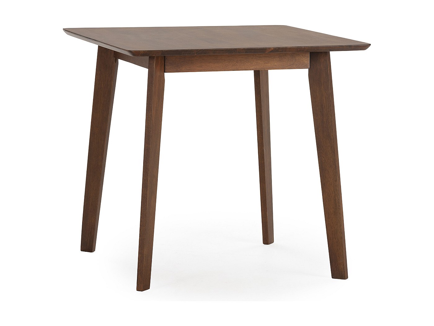 Table à manger Pomago 80x80 cm Couleur Noyer