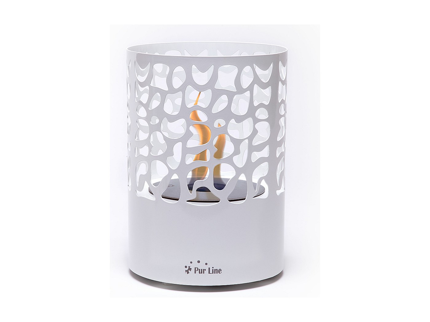 Cheminée de table à l'éthanol en acier inoxydable