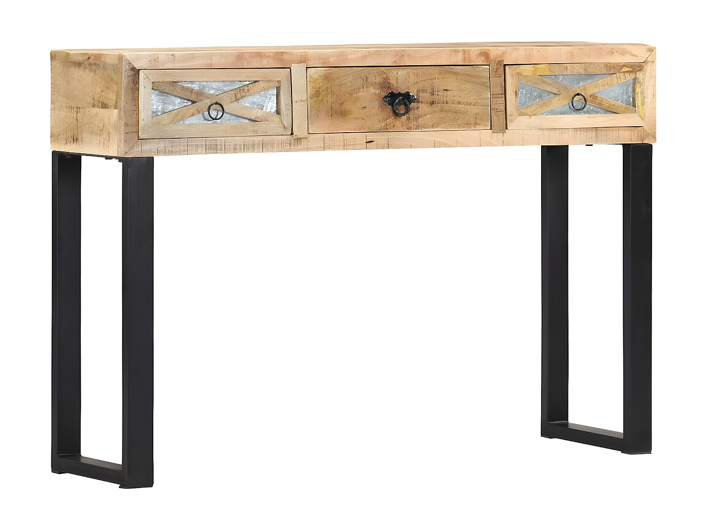 Table console 110 x 30 x 76 cm Bois de manguier massif GHR22781