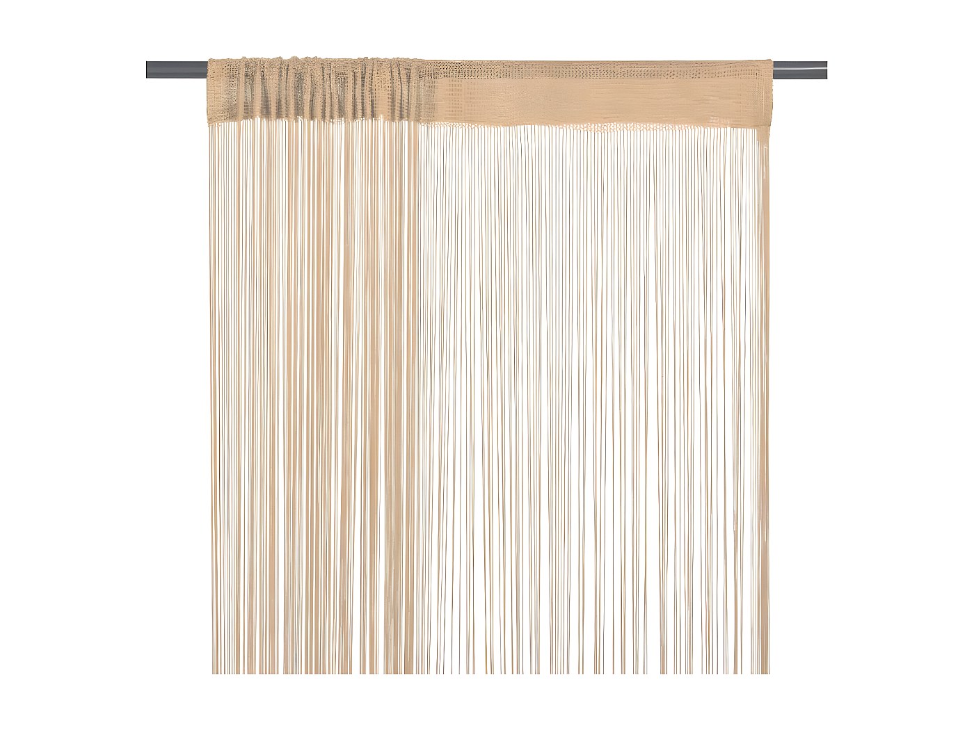 Rideau en fils 2 pcs 100 x 250 cm Beige QBH67182