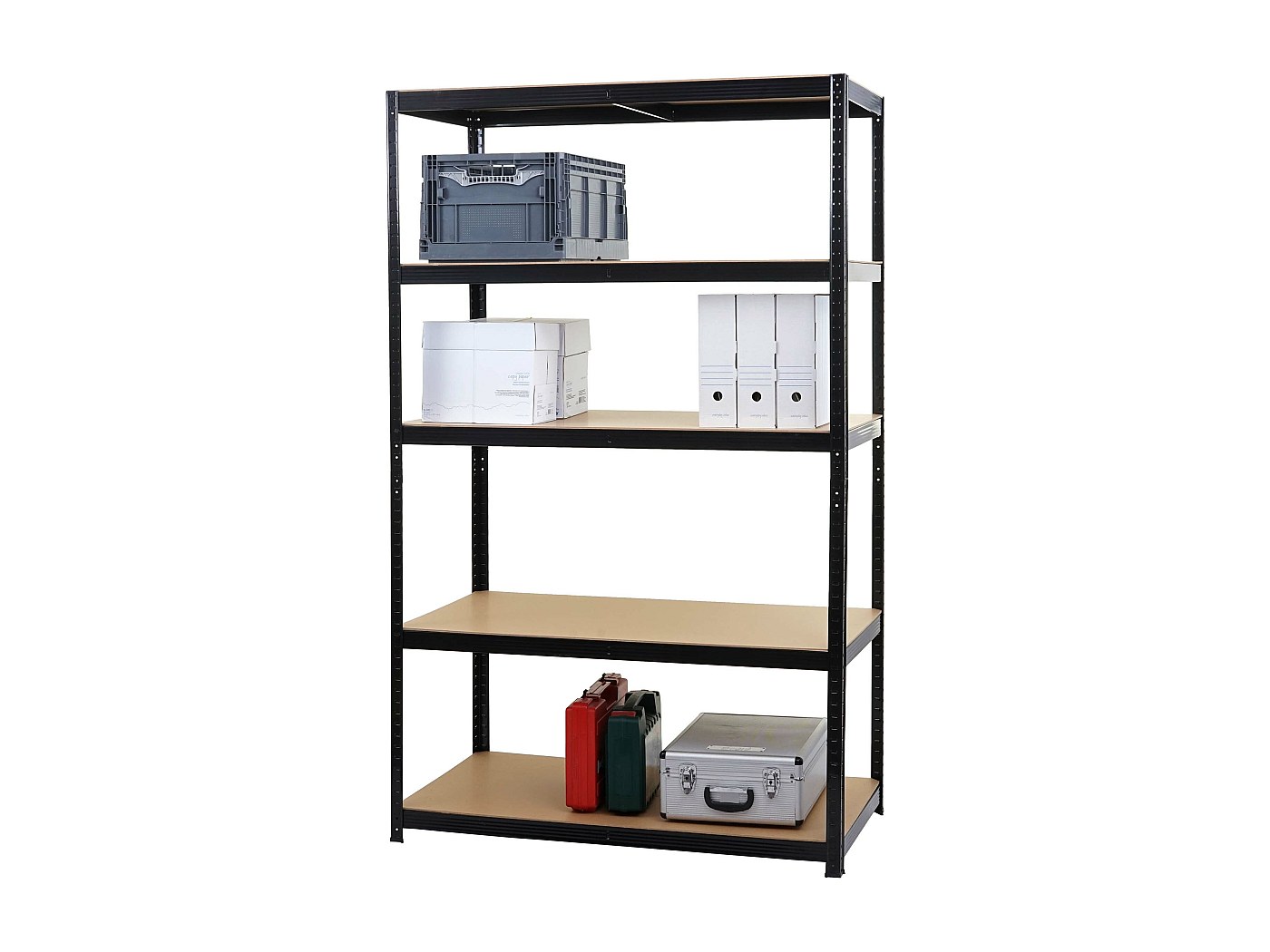 Etagère robuste HWC-E33, pour rangement,acier,charge maximale 875 kg, 5 ...