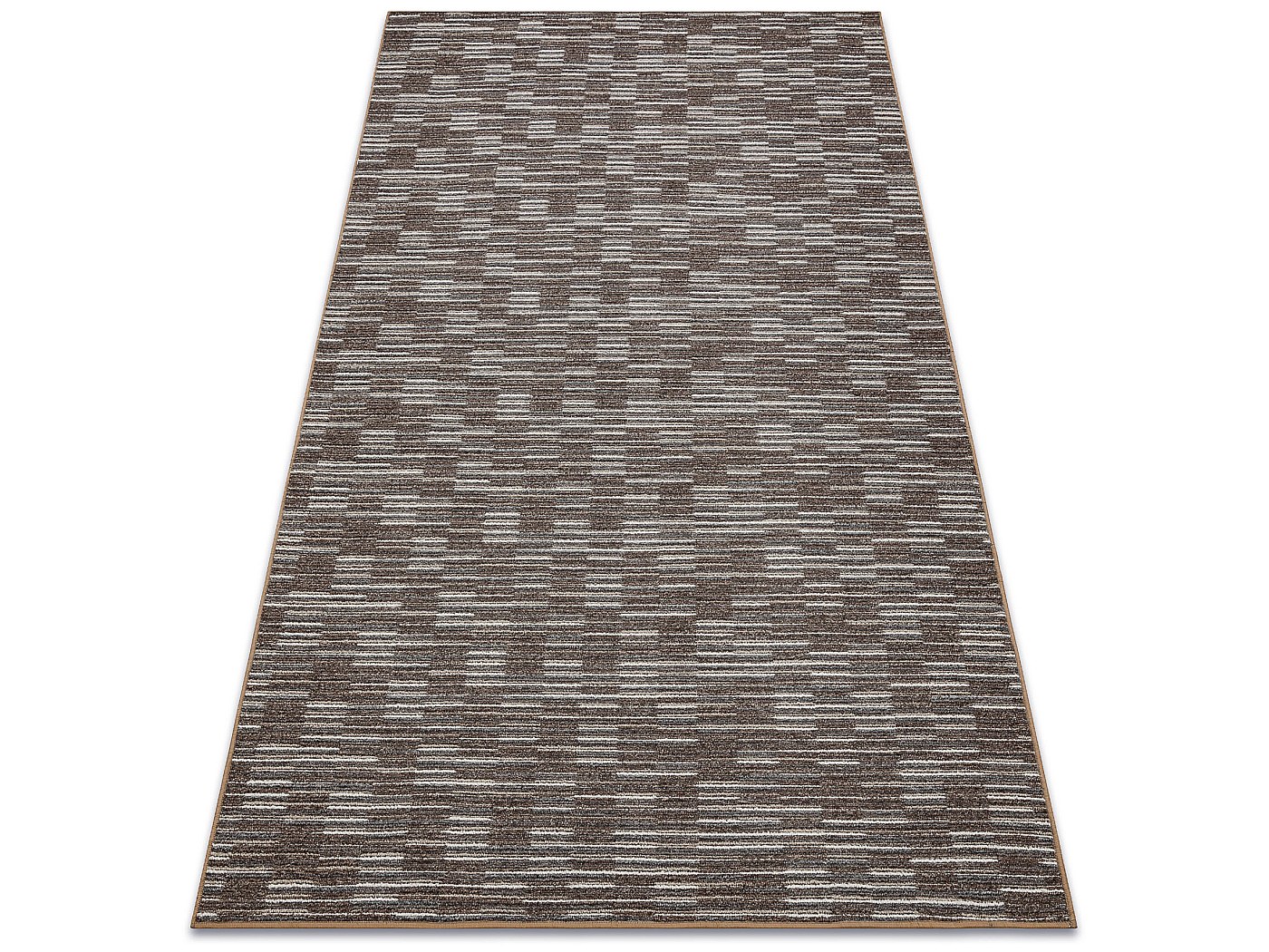 TAPIS - MOQUETTE LIBRA marron 962 Rayures 100x250 cm