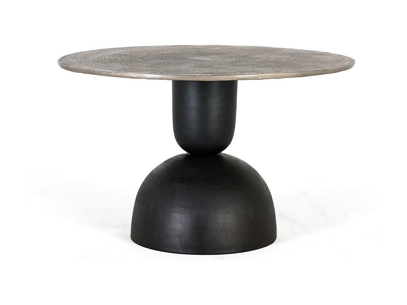 TABLE CENTRALE BASE EN FER negro.Giner y Colomer.55x90x90