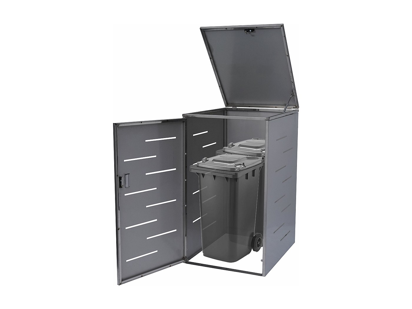 Copribidone XL singolo box spazzatura rifiuti MCW-E83 98x71x116cm ...