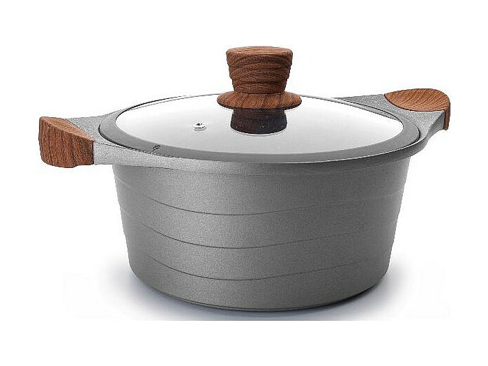 Lacor Faitout anti-adhésif 24cm gris - 27324