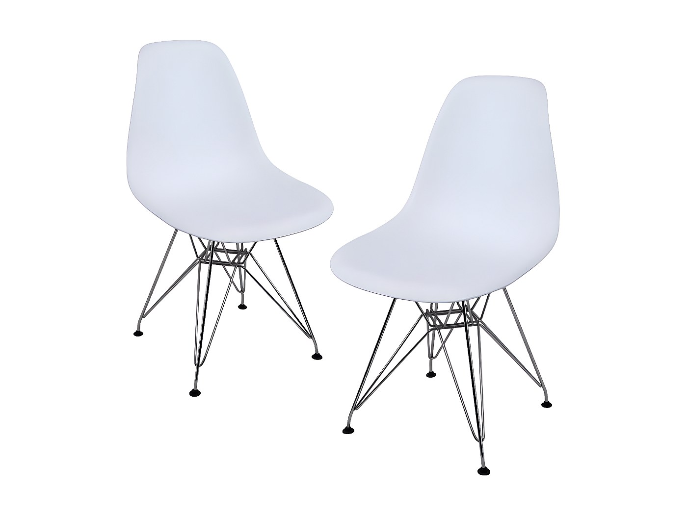 Pack 2 Sillas Tower Metálicas - Blanco