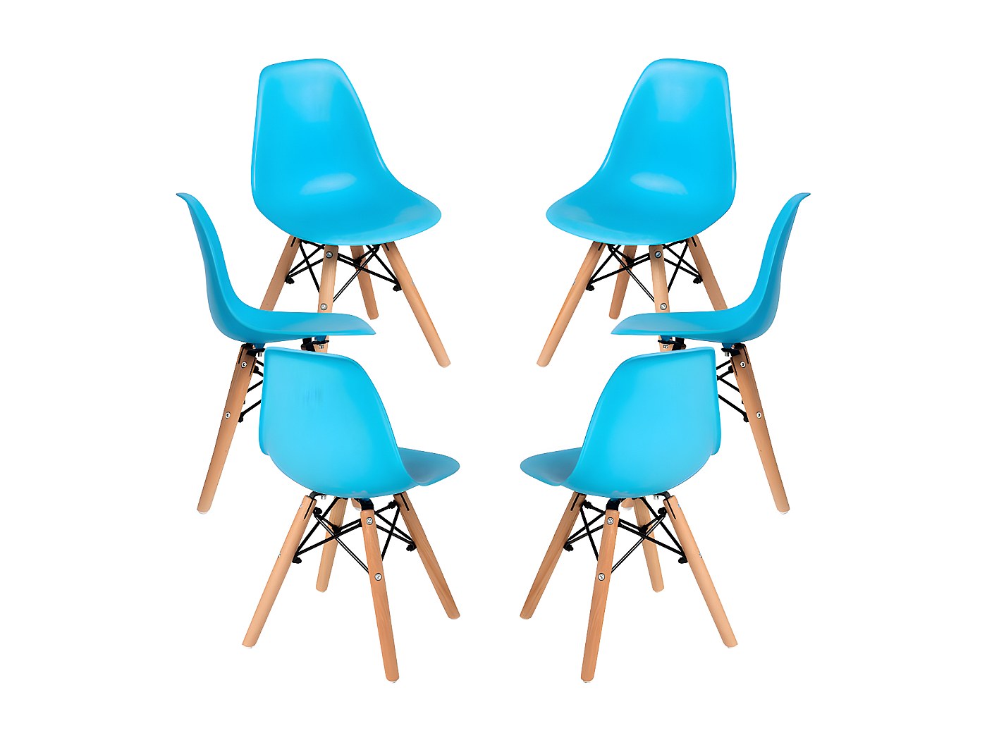 Pack 6 Sillas Tower Kid (Infantil) - Azul