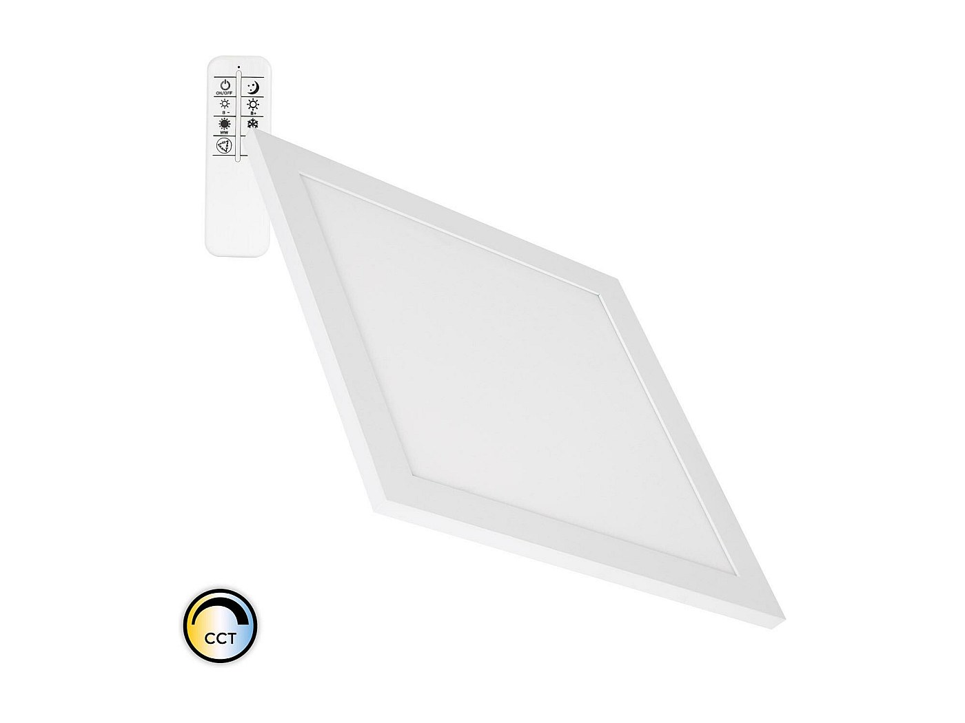 Panel LED 30x30 cm 20W 2000lm Regulable CCT Seleccionable con Mando ...