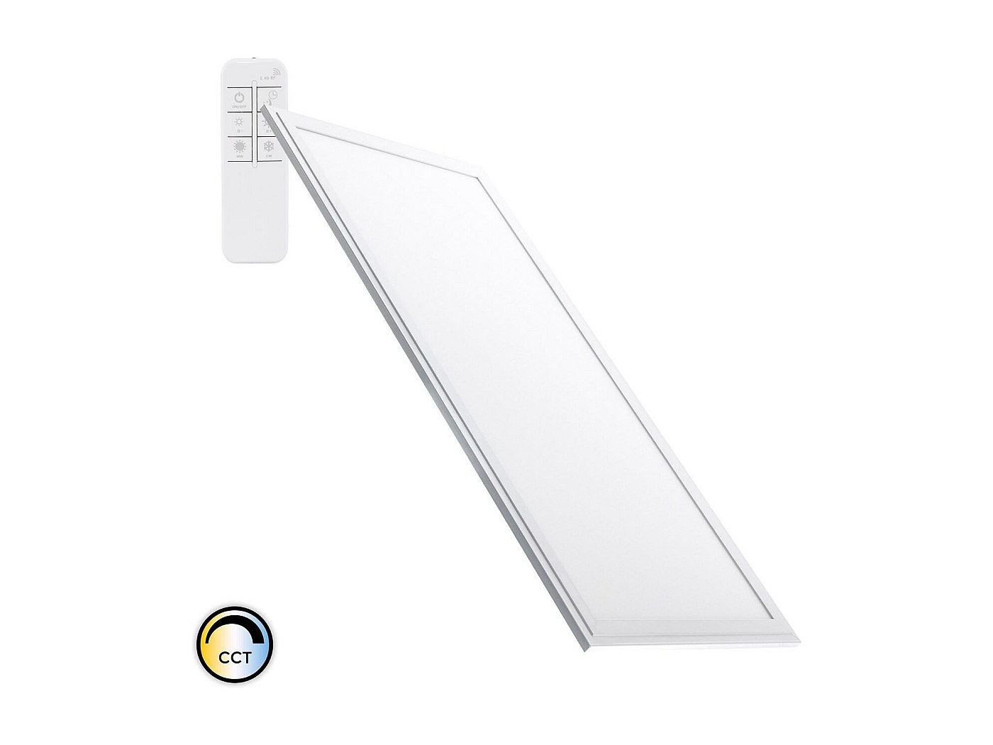 Panel LED 60x30 cm 24W 2400lm Regulable CCT Seleccionable con Mando ...