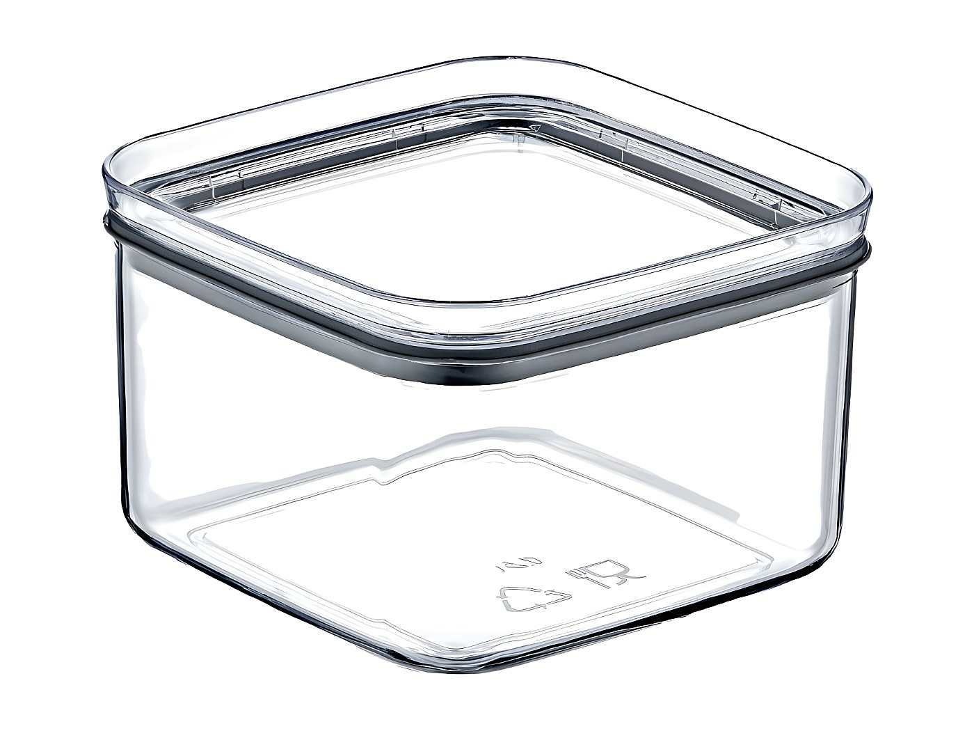 Petit récipient alimentaire carré hermétique 10,5x10,5x7,5cm 7house