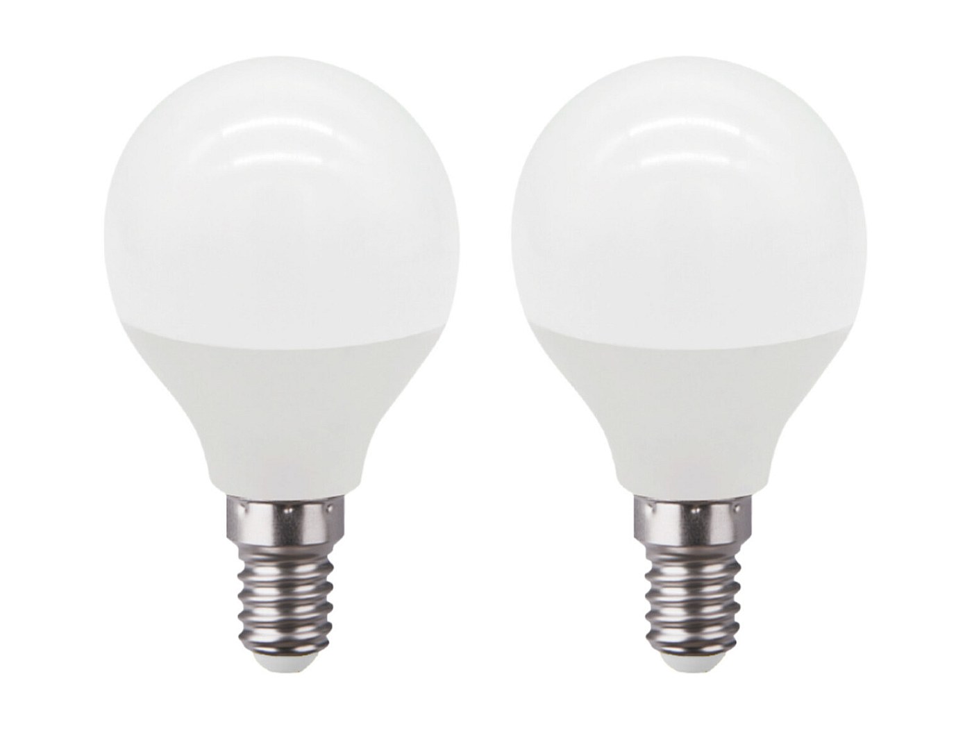 Pack 2 Bombillas LED Esférica E14 6W Equi.40W 470lm 15000H Raydan Home