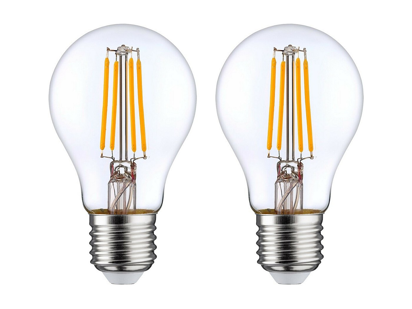 Pack de 2 Ampoules LED Filament Standard E27 8W Equi.60W 806lm 2700K ...