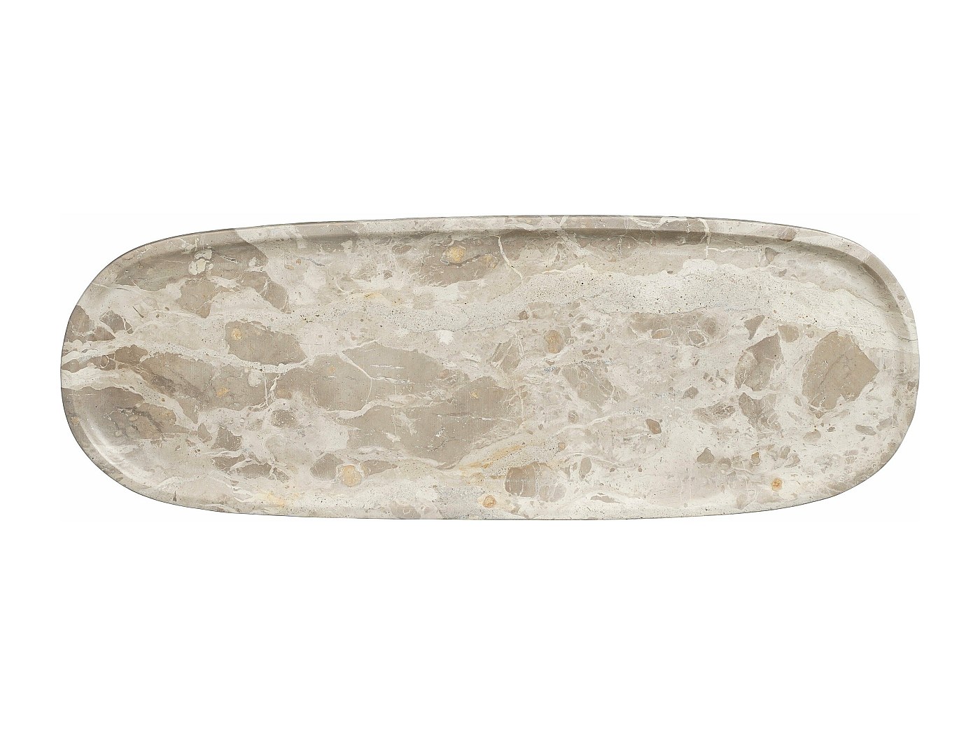 Plateau en marbre - 50 x 18 x 2 - Beige - FINNOS