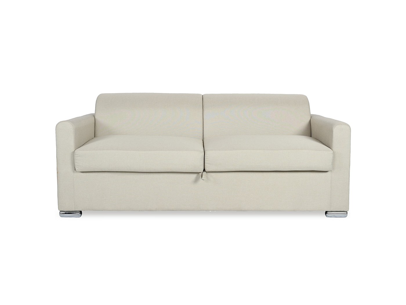 Canapé convertible ouverture express avec matelas Luc Tissu Beige