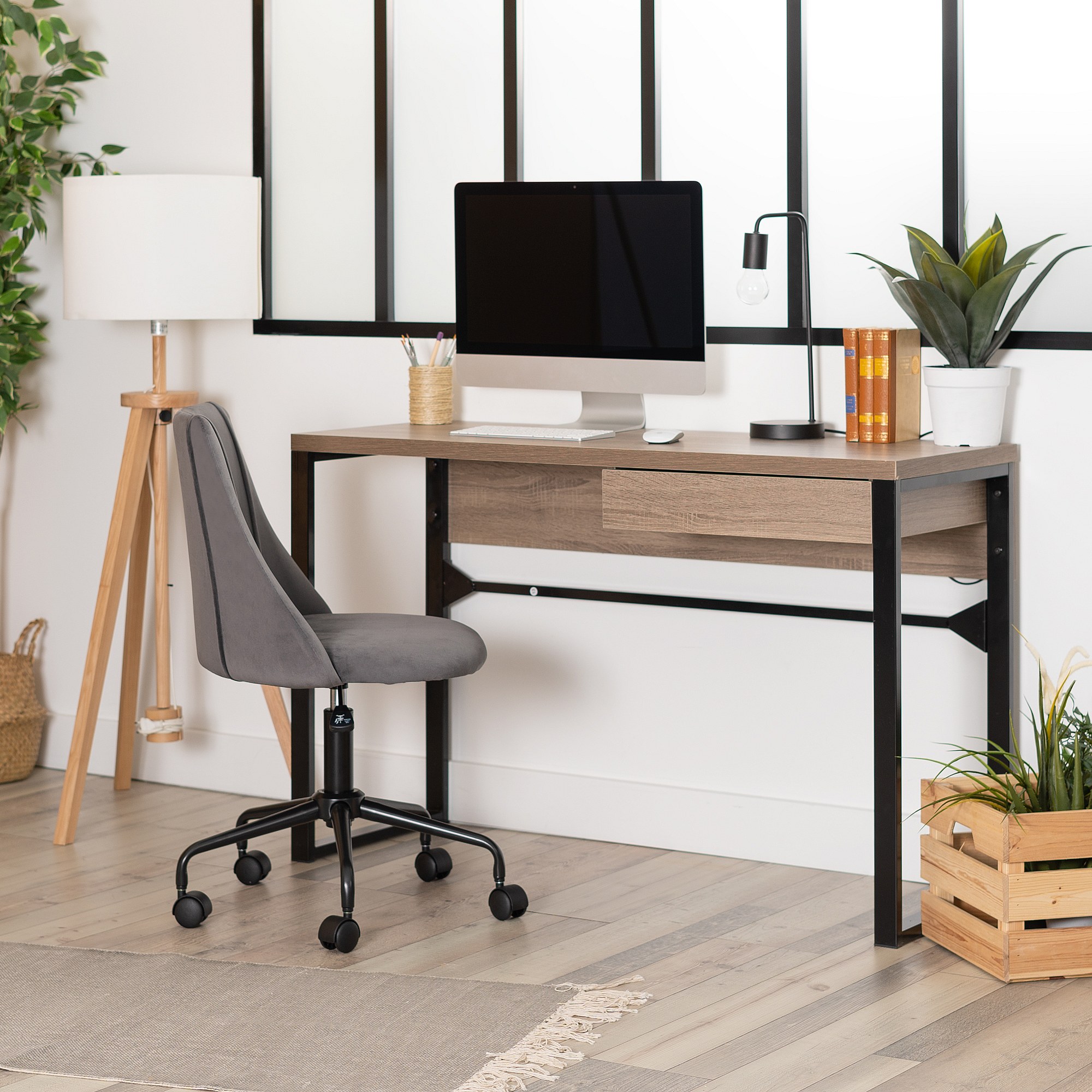 Bureau Table Informatique Meuble de Bureau avec compartiment de ...