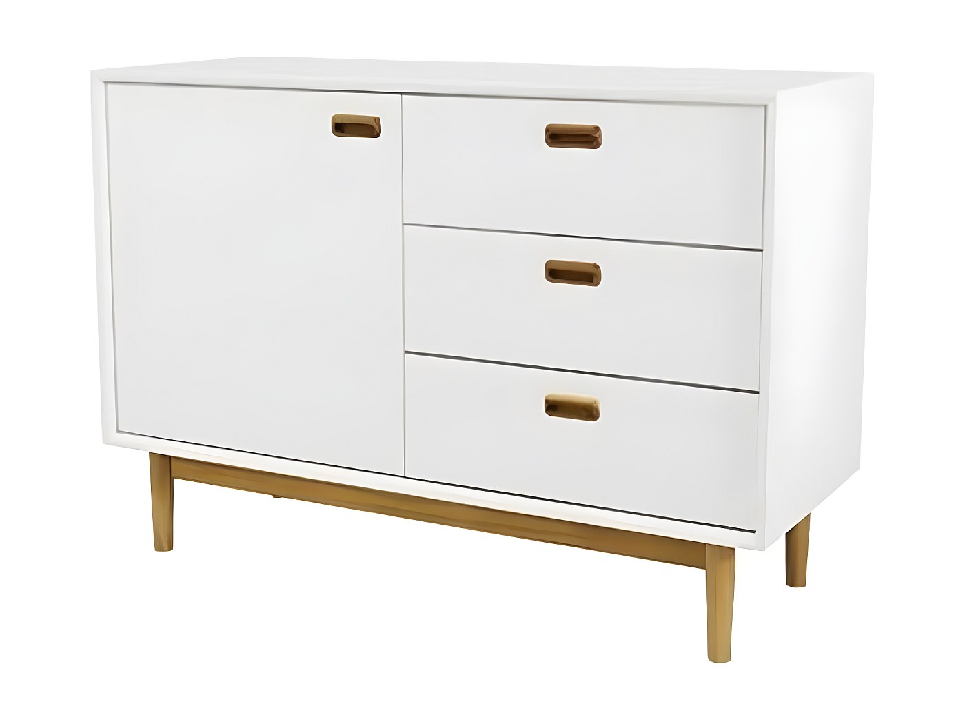 Petit buffet 114cm placard et tiroirs NEO