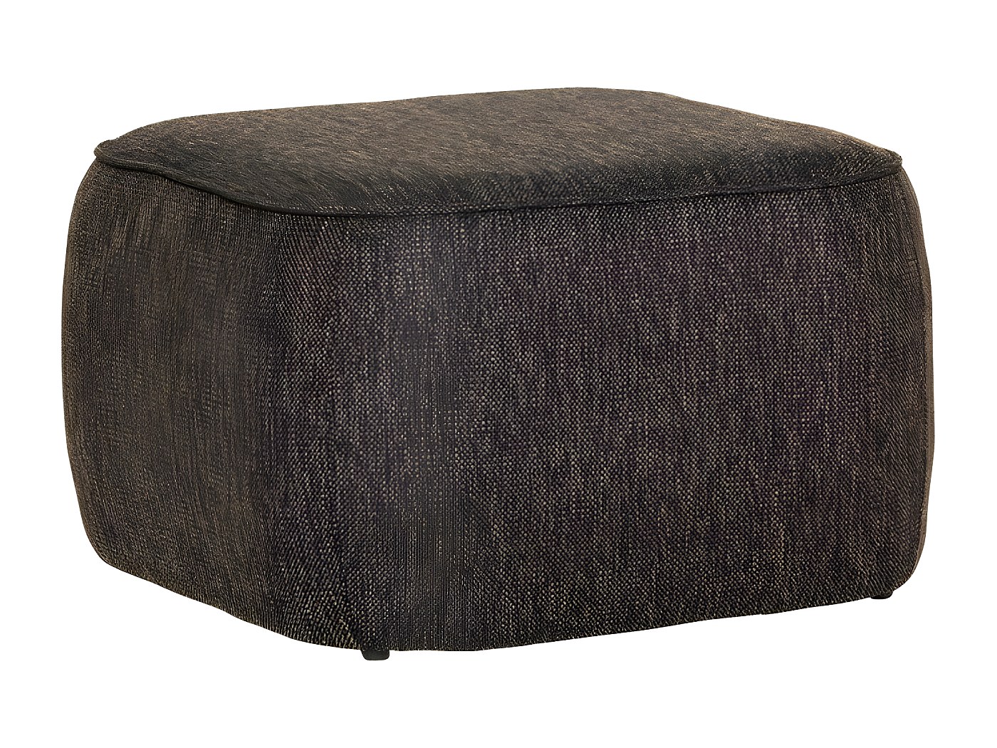 Pouf cube 57x57cm en tissu ELIANO